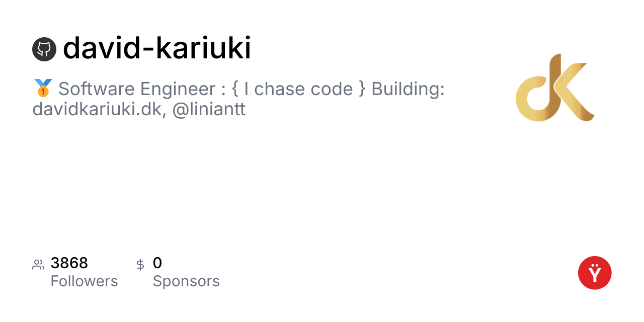 @david-kariuki GitHub Profile - Ÿ HŸPE